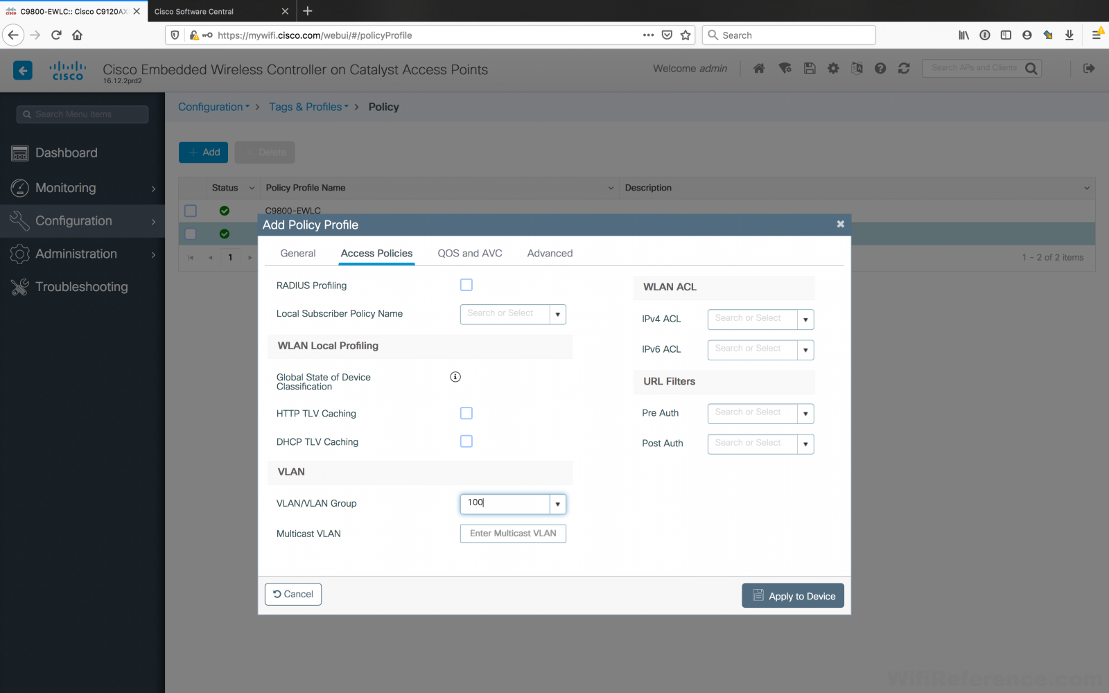 Cisco Embedded Wireless Controller On Catalyst Access Points Wifi