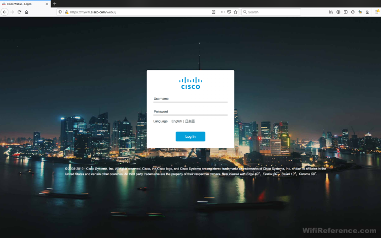 EWC Login Page - WifiReference.com